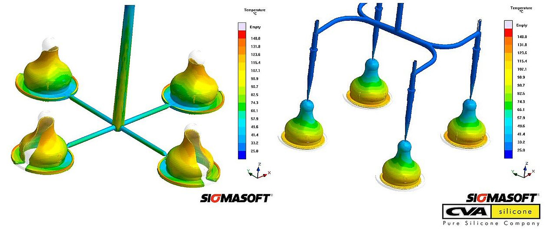 Figure 1a. Initial runner configuration with a conventional runner ...